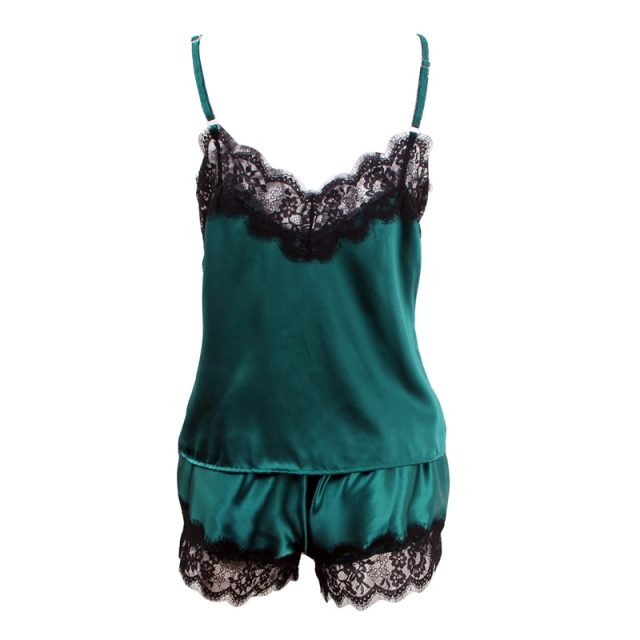 Women's Lace Trim Sleepwear Set